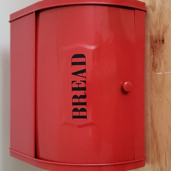 Retro | Kitchen | Retro Red Tin Red Breadbox | Poshmark